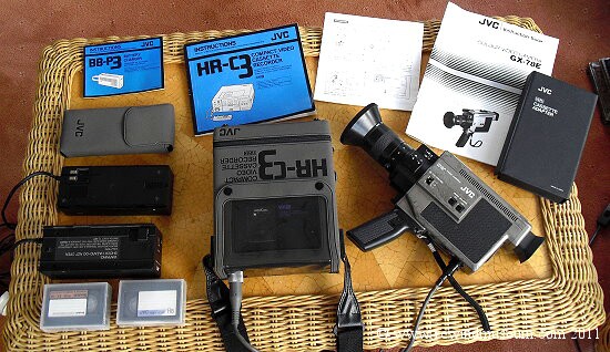 Vintage VHS video recorders. The JVC HR-3300, HR3300, The JVC HR-4100 ...